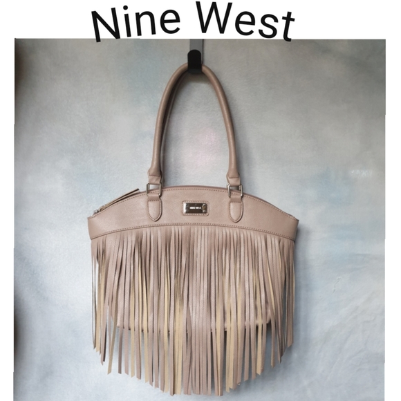 Nine West | Bags | Nine West Faux Leather Shoulder Western Fringe ...
